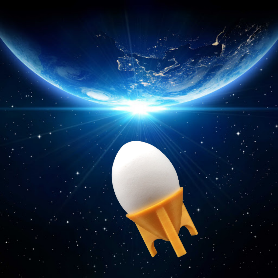 STL file Egg-Rocket "until infinity and beyond" ♾️ ・3D printable model ...