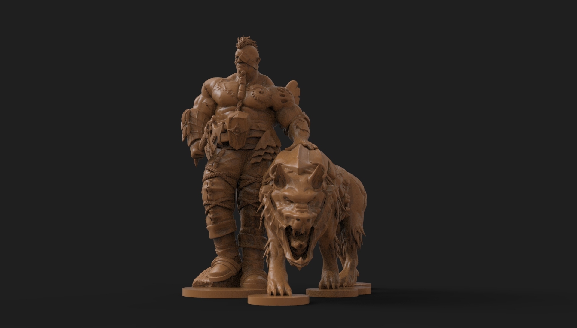 🎨 PACK 4 CHARACTERS IN STL・Free 3D File for ・Cults