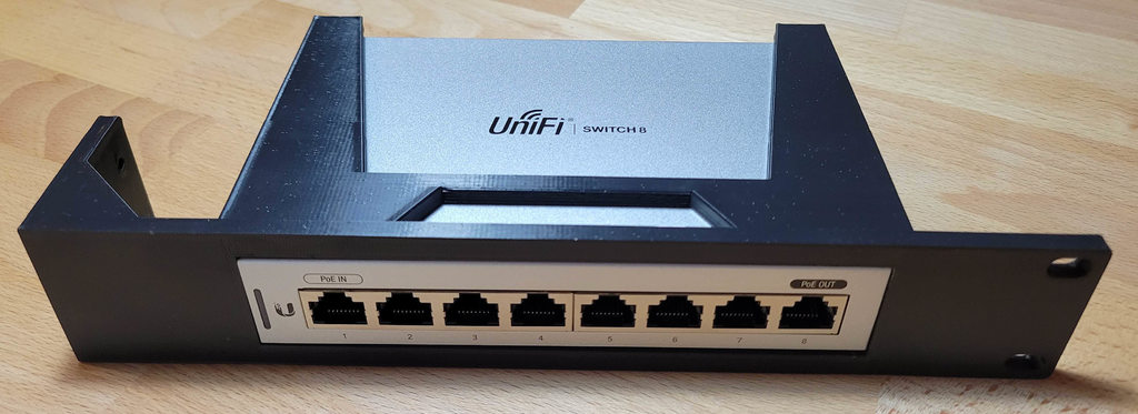 🔧 Rack Mount, 19in, 1U, Modular, Unifi US-8 and US-8-60W・Free STL File ...