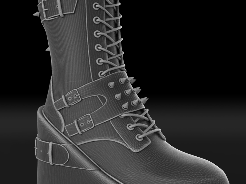 STL file gothic boots 🦶 (OBJ)・Design to download and 3D print・Cults