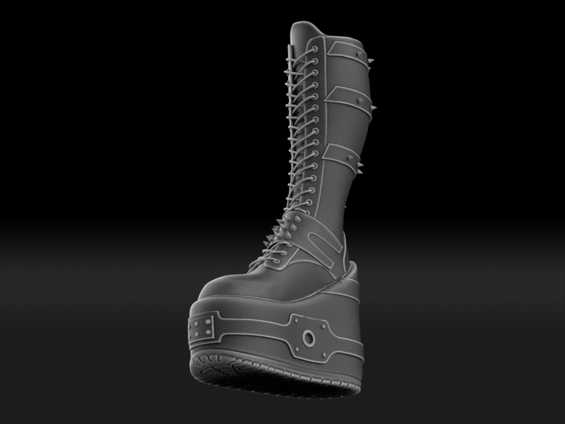 STL file gothic boots 🦶 (OBJ)・Design to download and 3D print・Cults
