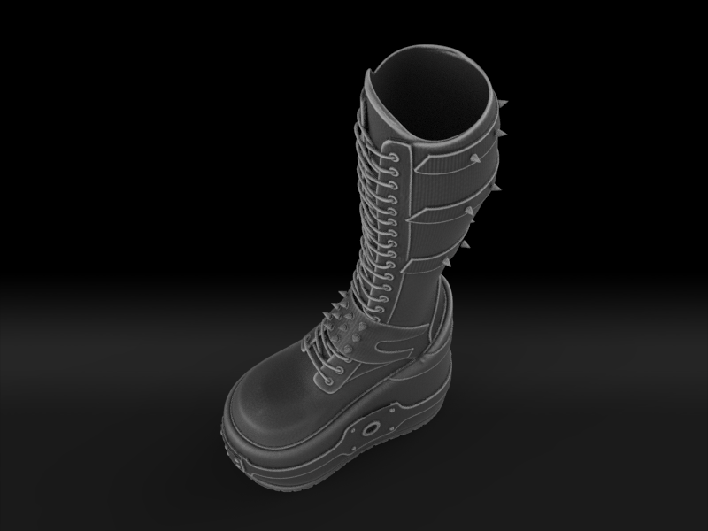 STL file gothic boots 🦶 (OBJ)・Design to download and 3D print・Cults