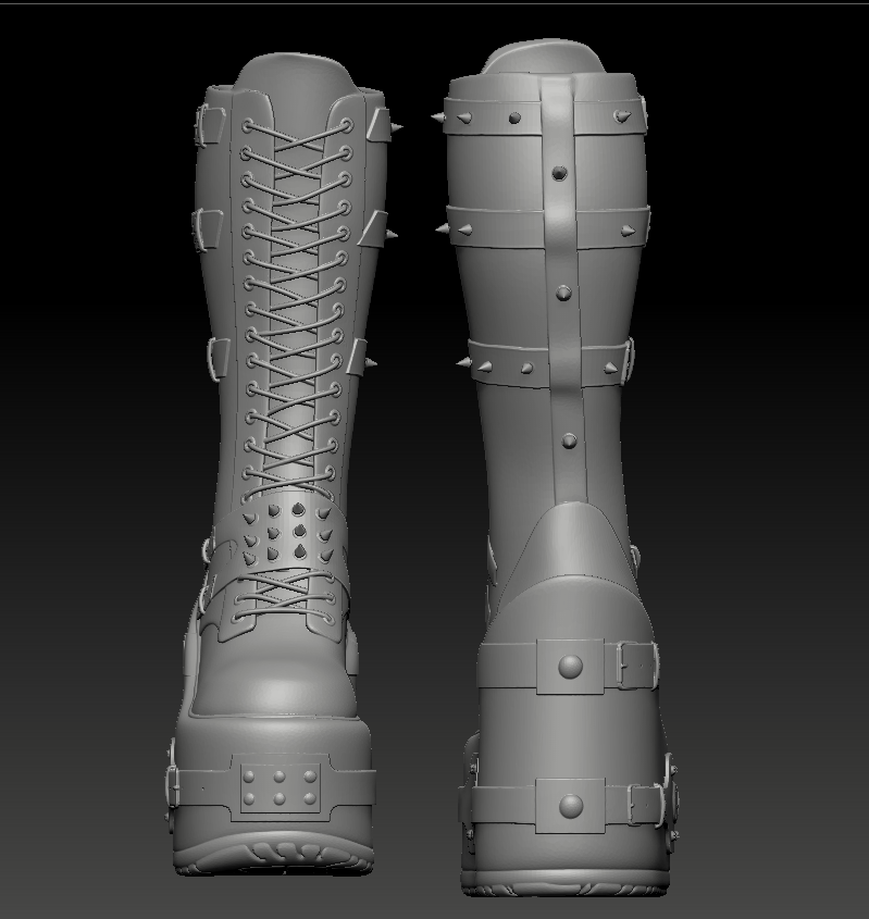 STL file gothic boots 🦶 (OBJ)・Design to download and 3D print・Cults