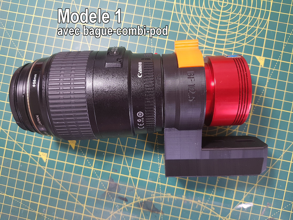 Free 3D file Adapter with filter holder for Canon lenses and ZWO ASI ...