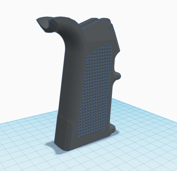 📱 Wide Milspec AR-15 Grip・ STL File for ・Cults