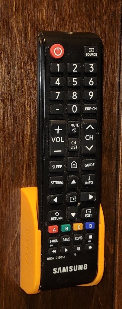 Free STL file Samsung Remote Holder BN59-01301A Flat back 🔙・Design to ...