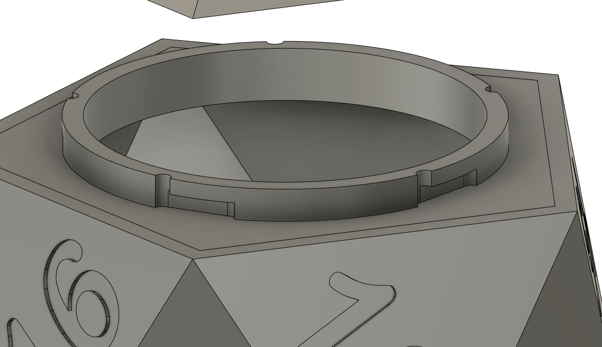 🎲 D20 Shaped Dice Box・ STL File for ・Cults