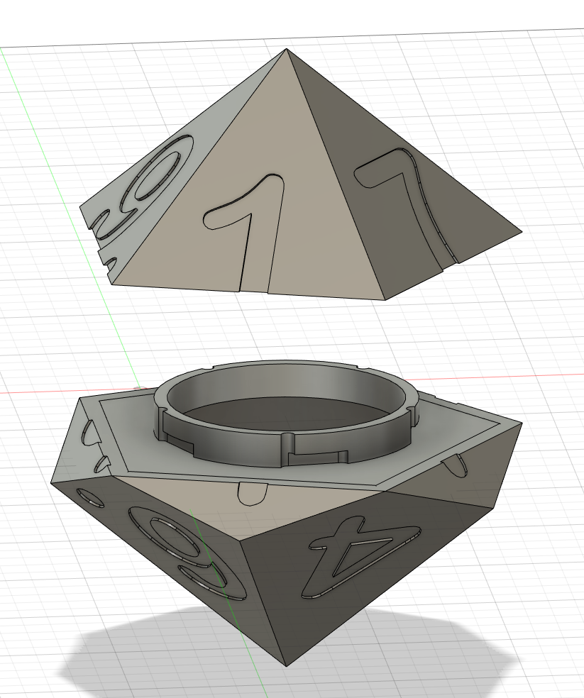 STL file D10 Shaped Dice Box 🎲 ・3D printer design to download・Cults