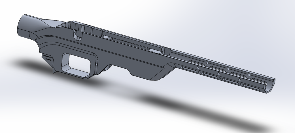 Free STL file Howa 1500-&-Weatherby Vanguard- MINI ACTION Chasis v.1 🔫 ...