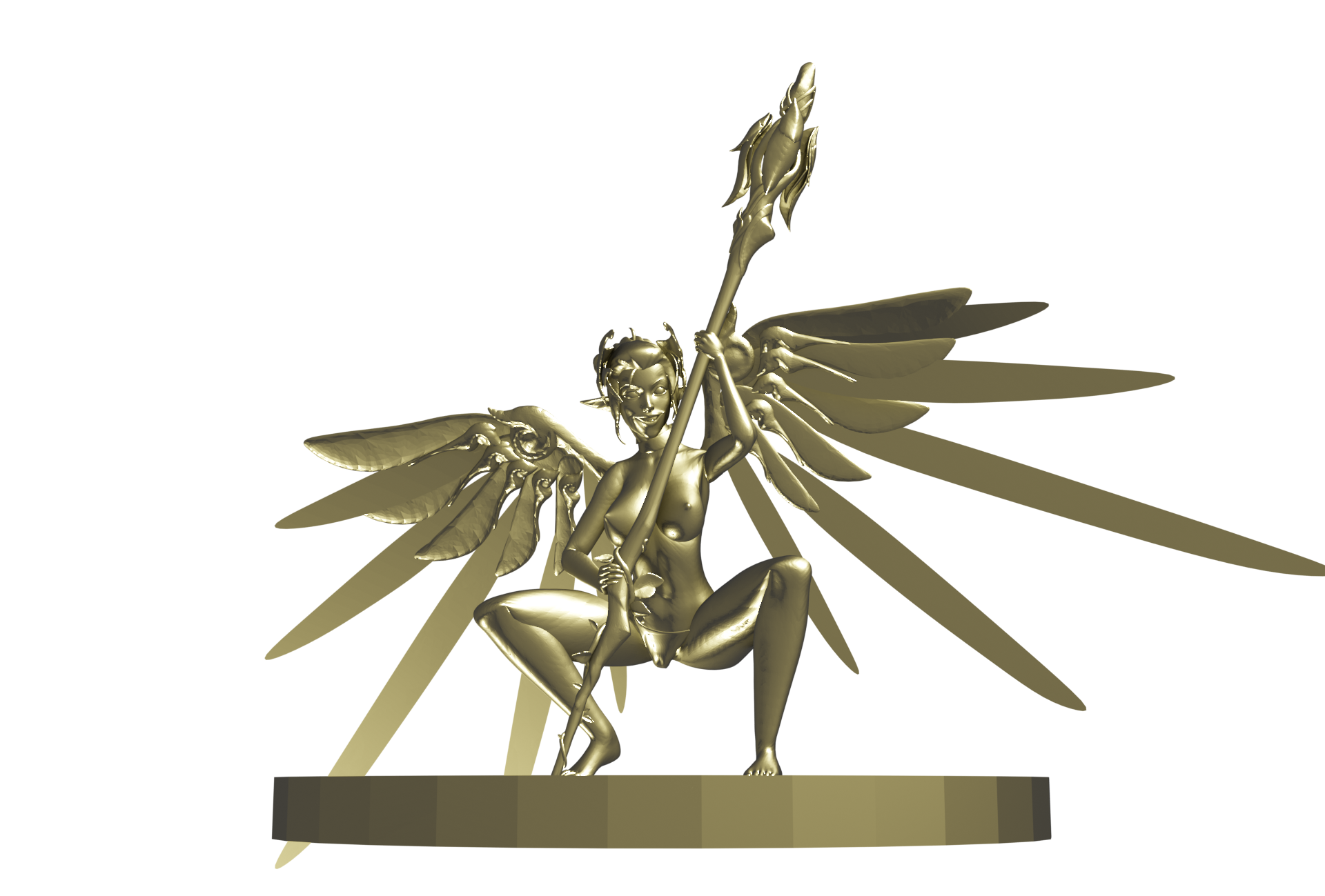 👧 Succubus-druid, lewd diabless. OverWatch. Mercy.・文件用于 免费 STL ・Cults