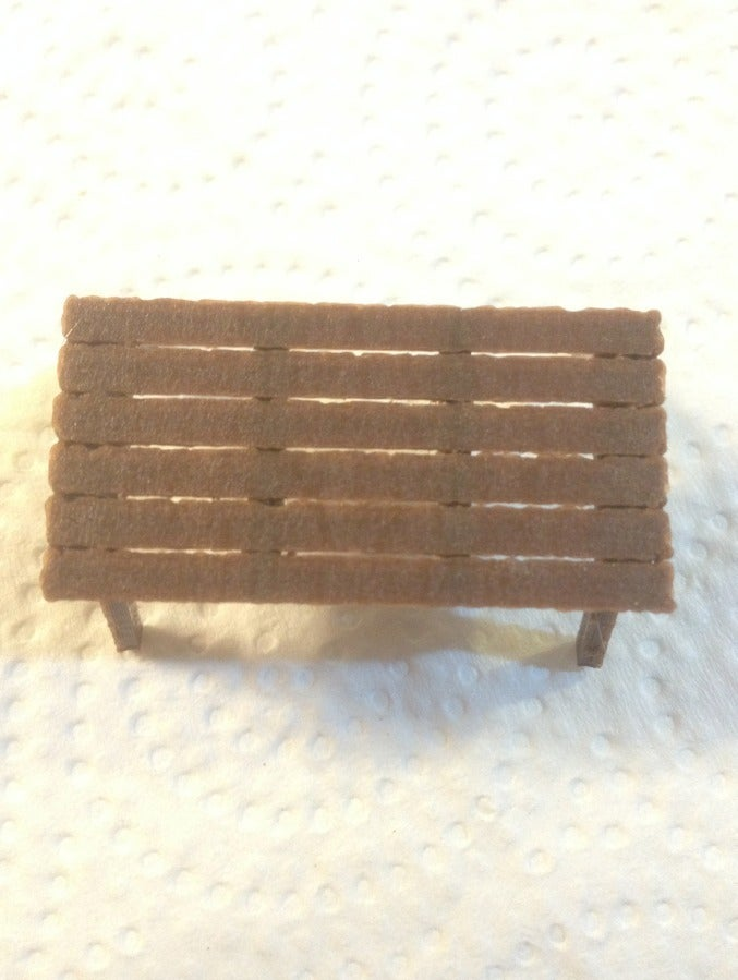 Free STL file wood Picnic Table - scale model 🪵 ・Design to download and ...