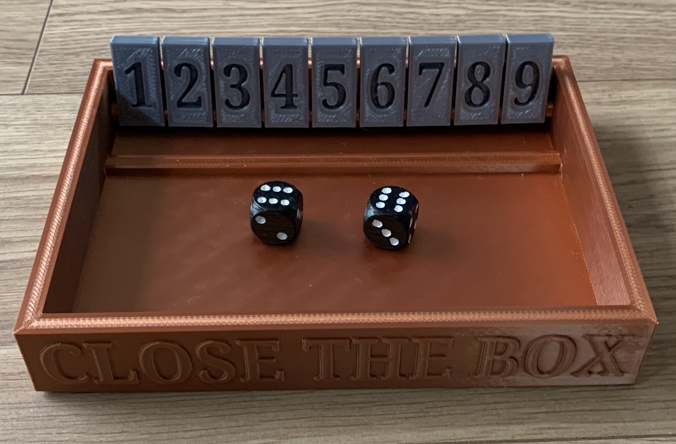 STL file Shut The Box Dice Game 📦 ・3D printable model to download・Cults