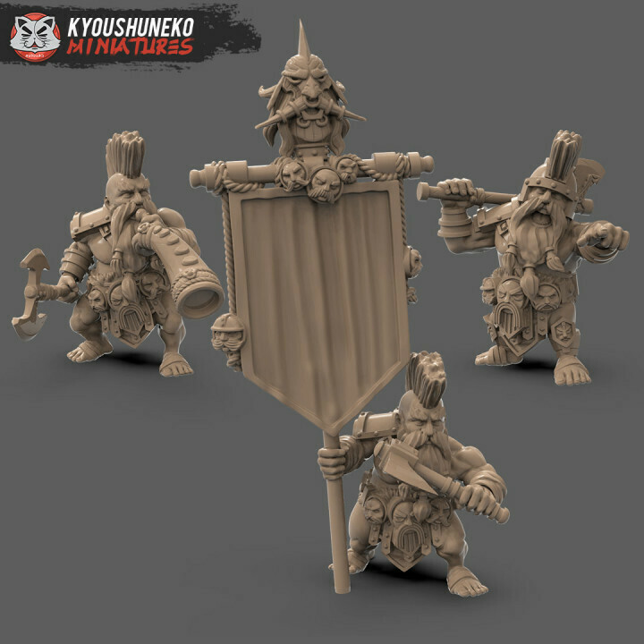 🦸 Dwarf Slayer Command Group・ STL File for ・Cults