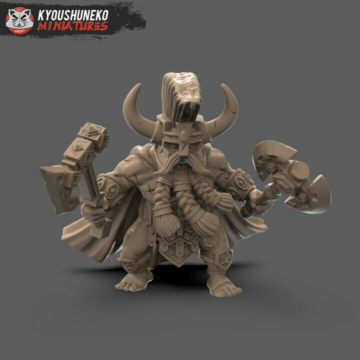 STL file Dwarf Slayer Lord 🦸 ・3D printing idea to download・Cults