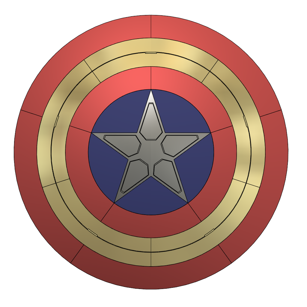 🛡️ Captain America's Shield・Free STL File for ・Cults