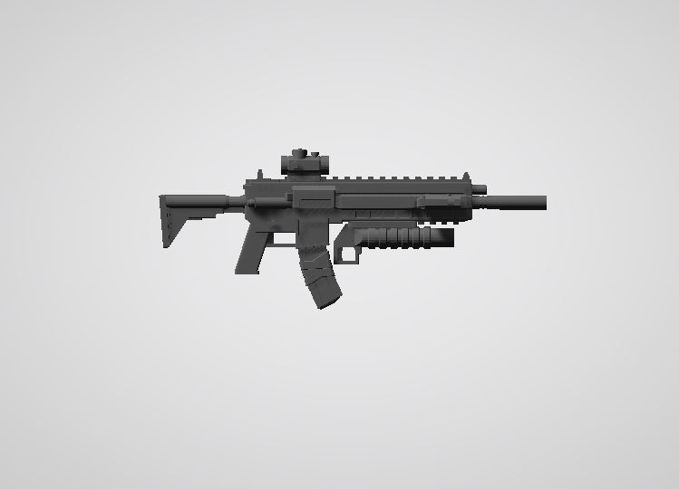 🔫 AR Core Deluxe - 1:12 Action Figure Weapon・Archivo STL para ・Cults