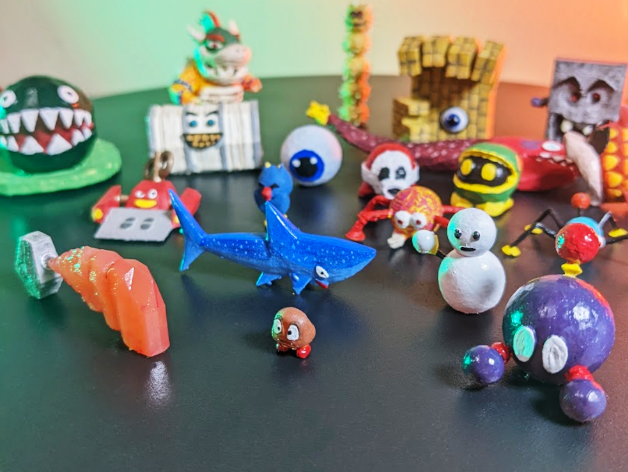 Archivo STL gratuito Colección Mario 64 Parte 4 🦈・Objeto para descargar ...