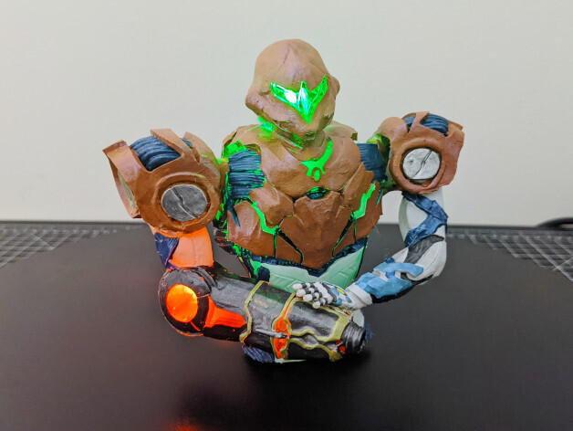Free STL file Metroid Dread Armor Bust 👤 ・3D print object to download・Cults