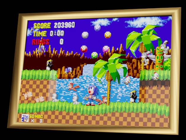 🦔 Sonic The Hedgehog Lithophane・Free STL File for ・Cults