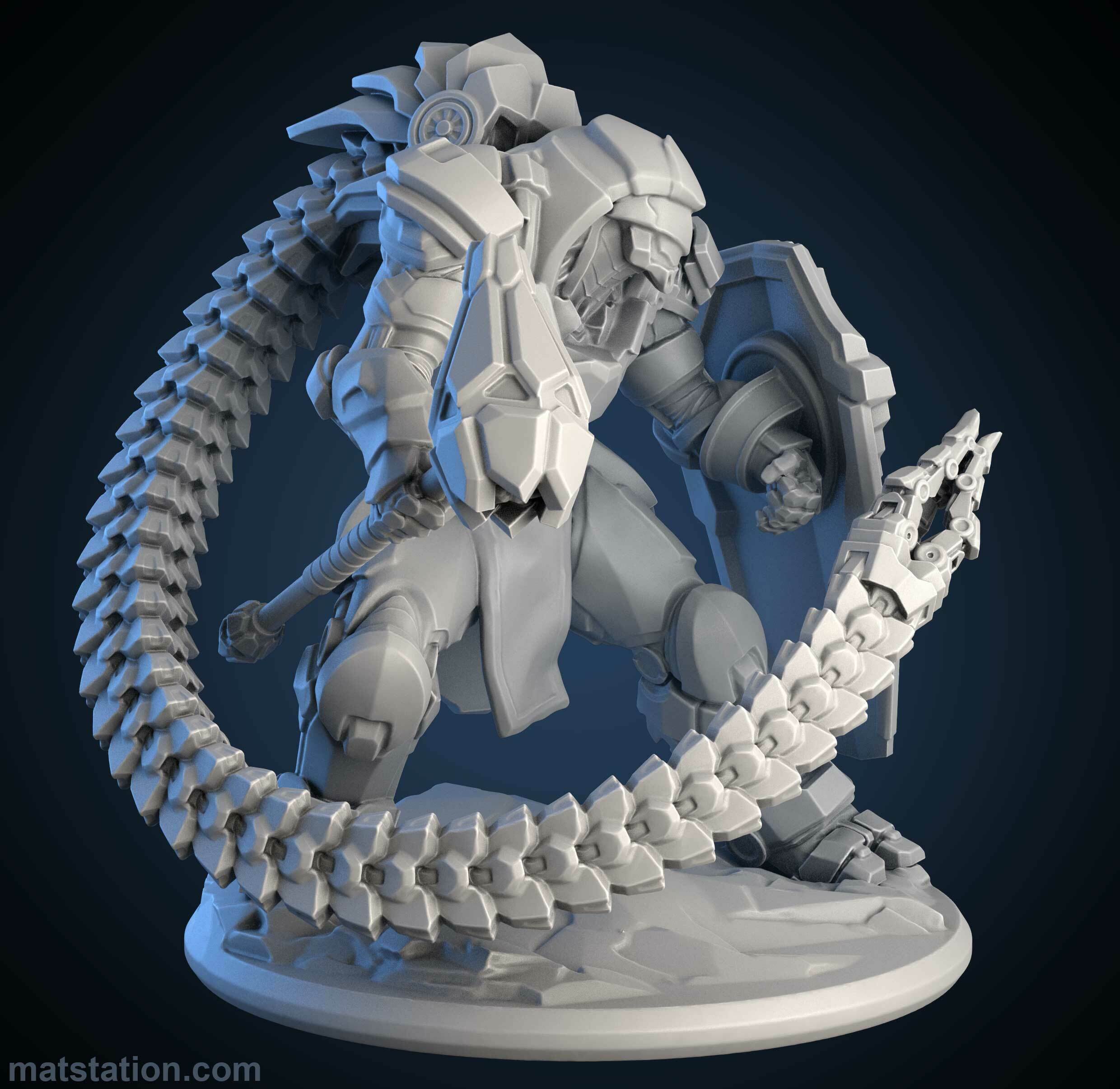 🤖 TentaSteel Assault Cyborg・Free STL File for ・Cults