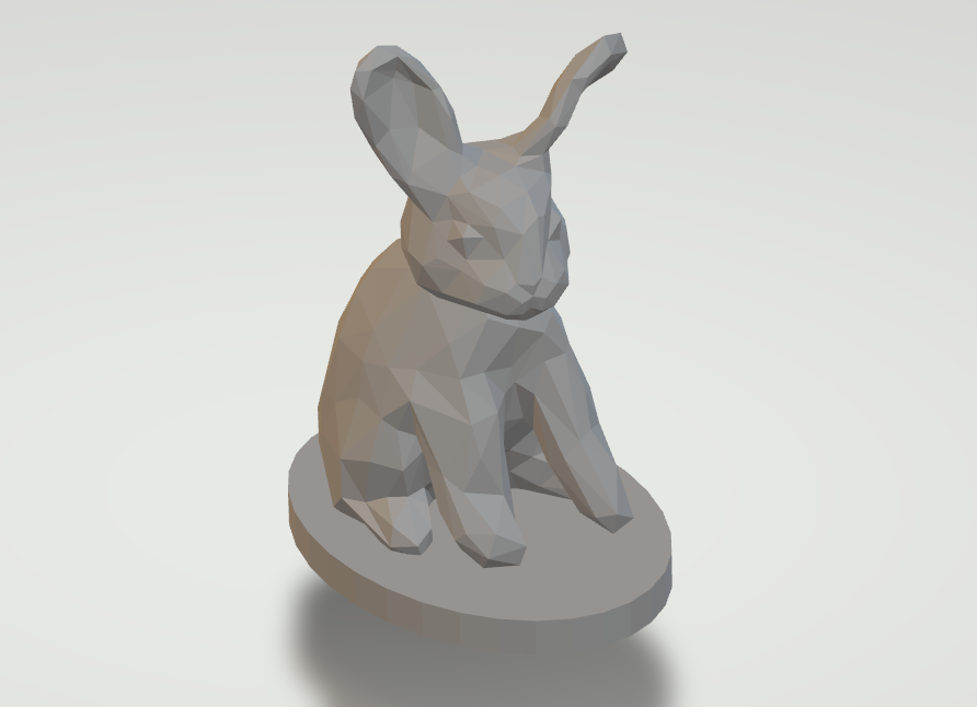 Бесплатный OBJ файл Low Poly Rabbit 🐇 ・Шаблон для загрузки и 3D-печати ...