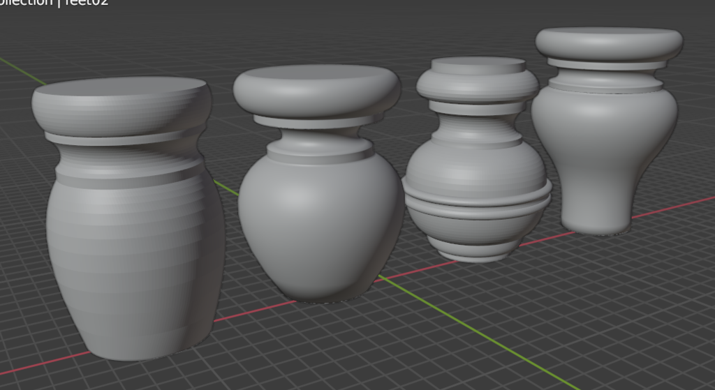 🦶 cabinet feet 1:1 model・Free STL File for ・Cults