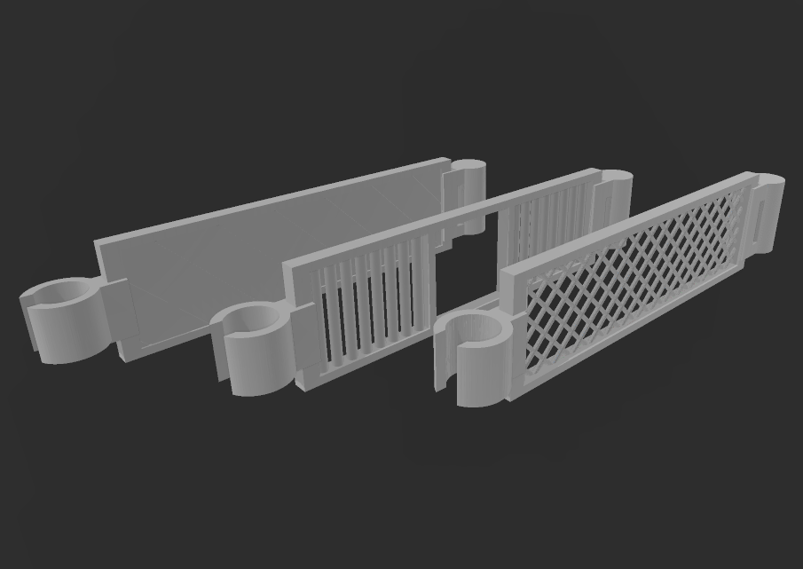 Free OBJ file Inter Locking Walls ⚔・3D printing template to download・Cults