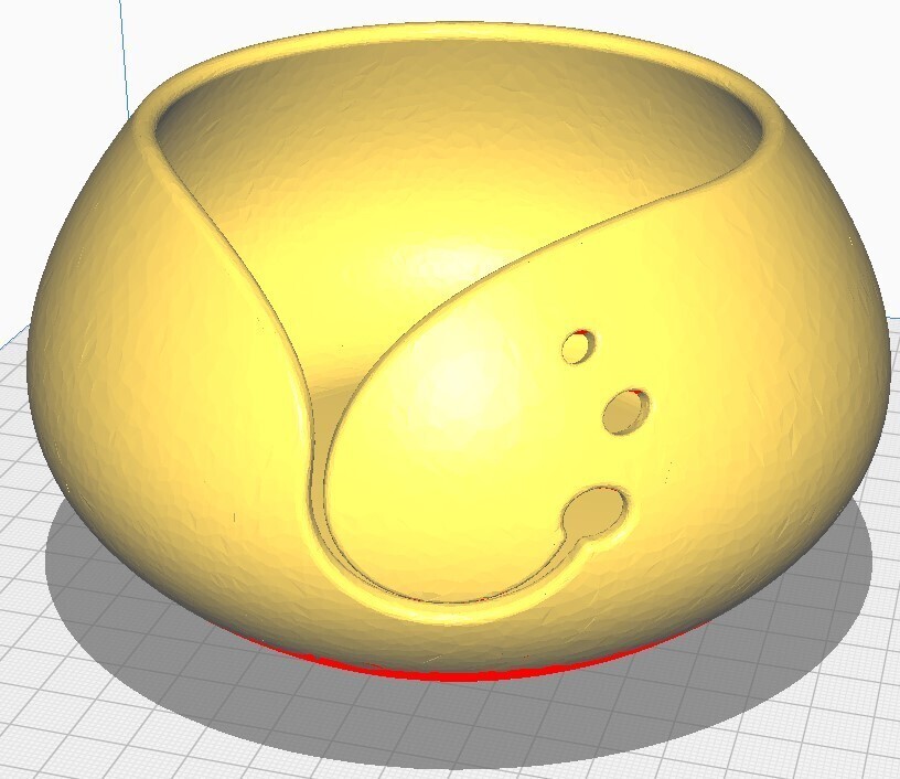 Fichier STL gratuit Bol à tricoter - Base solide 👽 ・Modèle pour ...