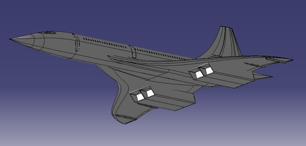 🛩️ Concorde plane・ STL File for ・Cults
