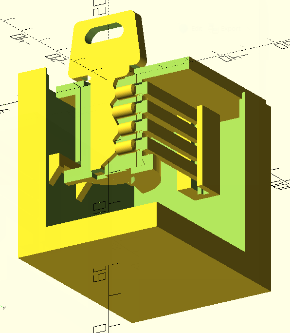 Free STL file Cylinder lock box 🔒 (SCAD)・3D printing template to ...