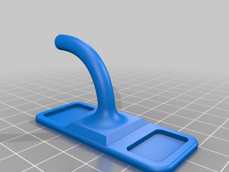 Free STL file Wall long hook by stapler 🪝 (3MF)・Model to download and ...