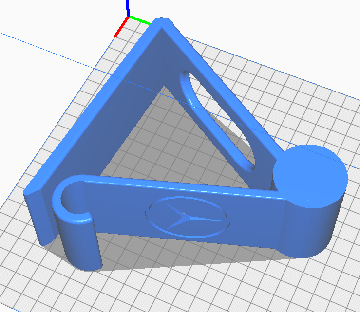 Fichier STL gratuit Support smatphone Mercedes 🚗 ・Objet à télécharger ...