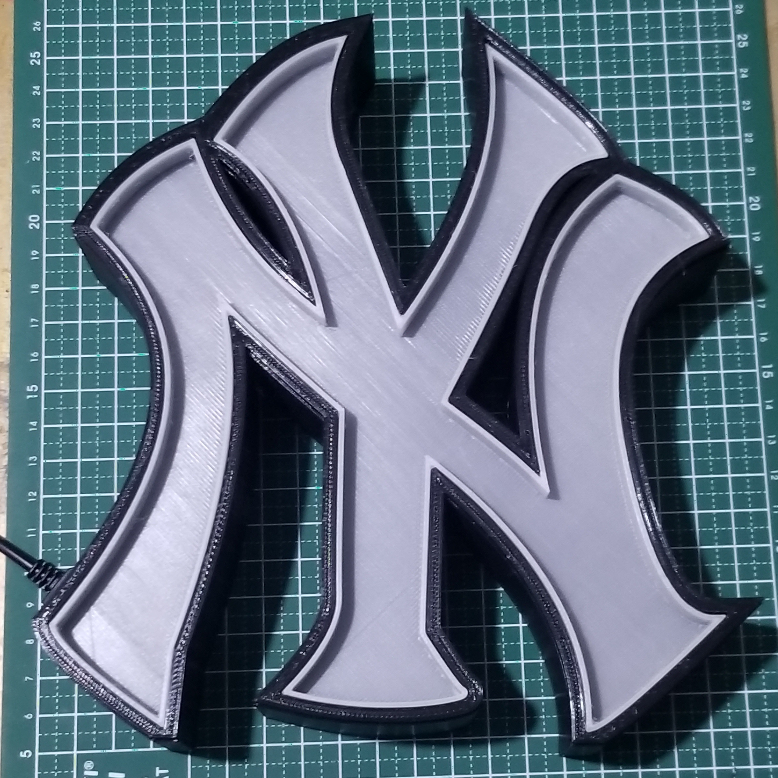 STL file NY New York Yankees led sign 🆕 ・3D printer design to download ...