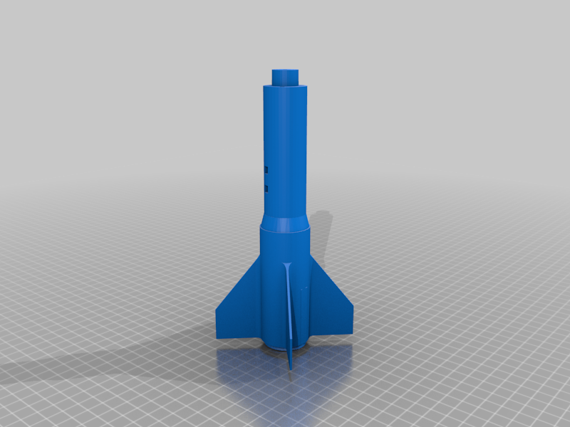 🚀 One piece rocket base "Fully 3D Printable Model Rocket"・Free 3D File ...
