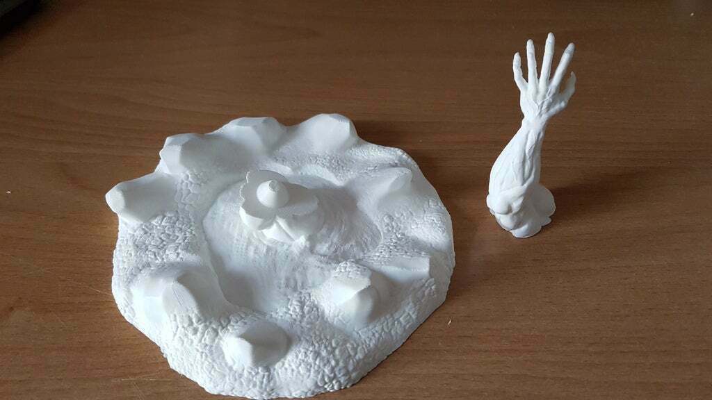 Demon hand- terrain・Free STL File for ・Cults