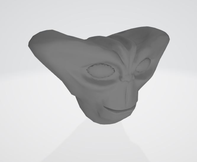 Free OBJ file Triangle Alien Head 🔺 ・3D printable model to download・Cults