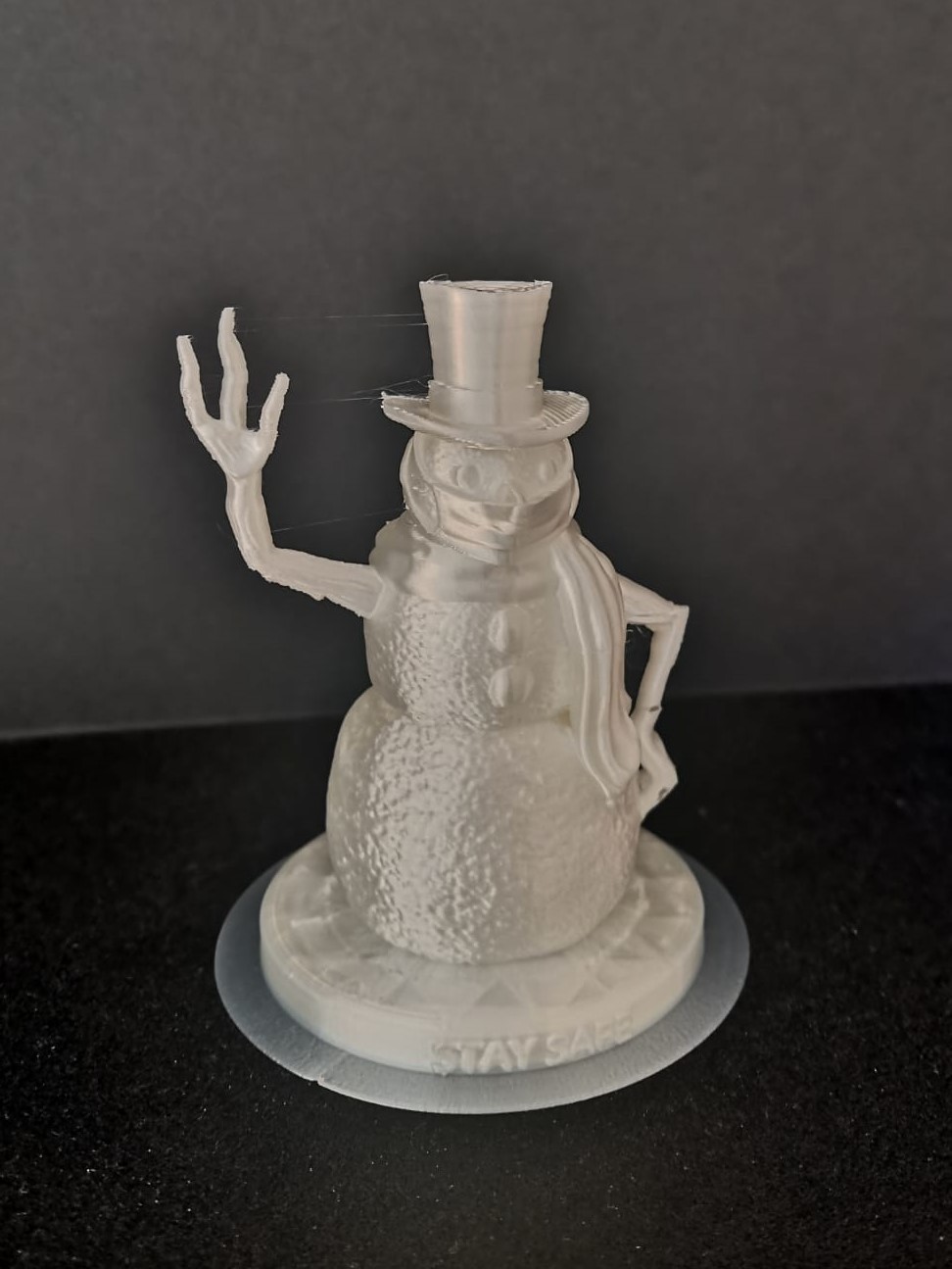 Файл STL Snowman Covid edition - Stay Safe ☃️・3D модель для печати ...