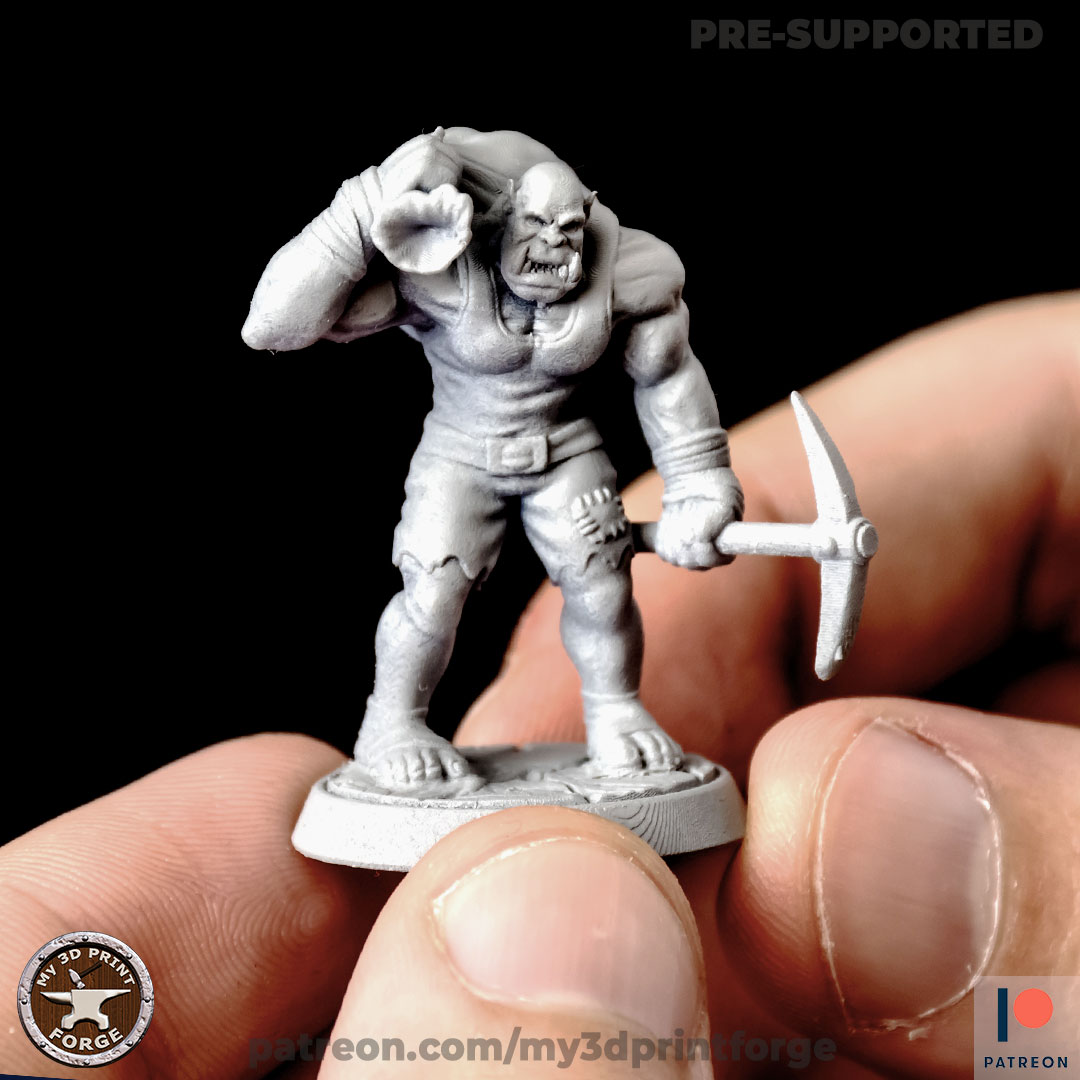 Archivo 3D Orc Peon MIner 🎲 ・Modelo imprimible en 3D para descargar・Cults