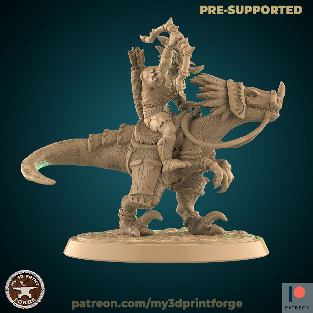 3D file Troll hunter on a Raptor 32 and 75 mm pre-supported 🧌 ・3D ...