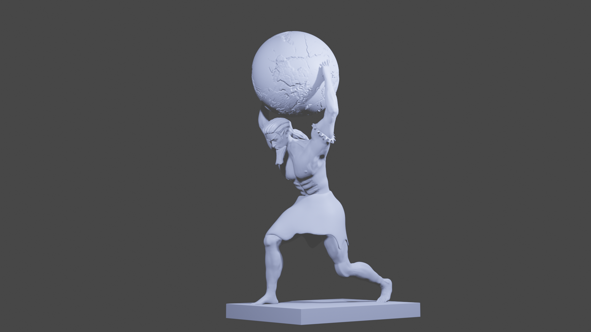STL file atlas greek god 🏛️・3D printer design to download・Cults