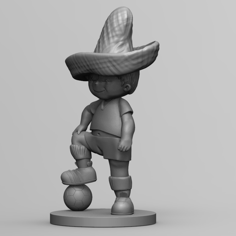 3D file Juanito, the World Cup child 🗺️ ・Model to download and 3D print ...
