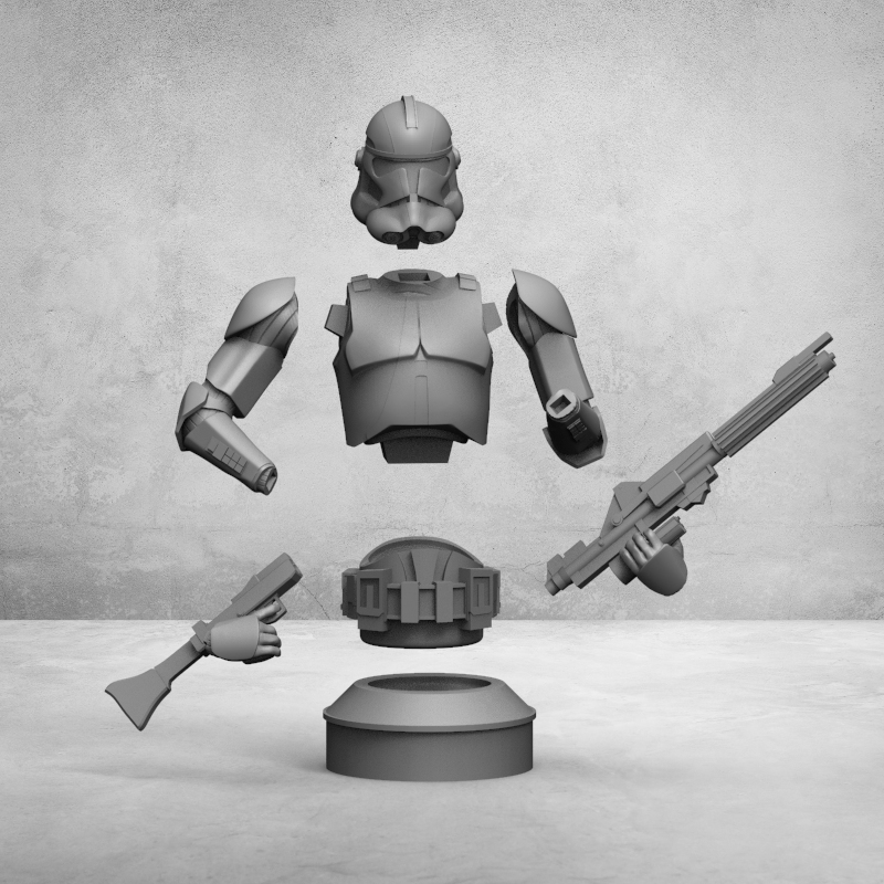 STL file TROOPER BUST 👤 ・3D printable model to download・Cults