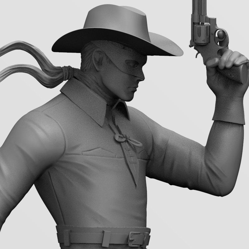 🎨 lone ranger fanart・ STL File for 3D printing・Cults