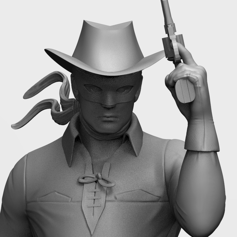 🎨 lone ranger fanart・ STL File for 3D printing・Cults