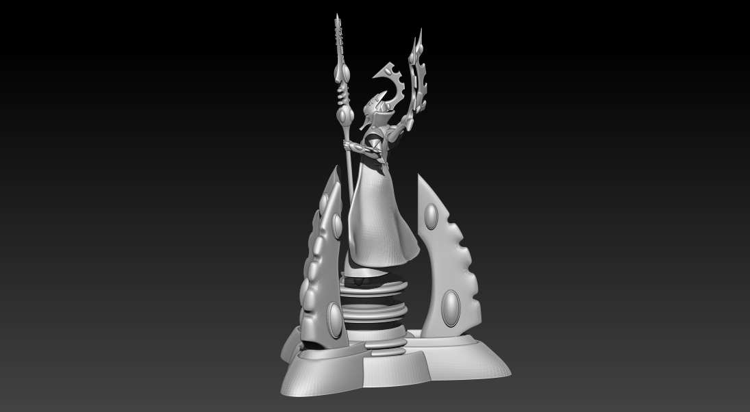 🎲 Eldar Statue・ STL File for ・Cults