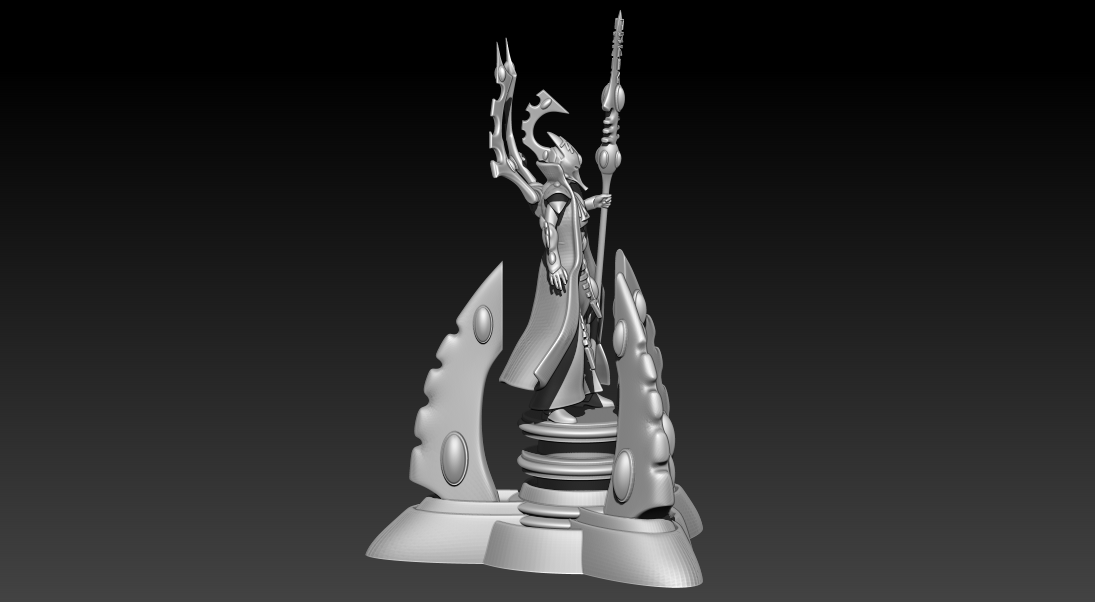 🎲 Eldar Statue・ STL File for ・Cults