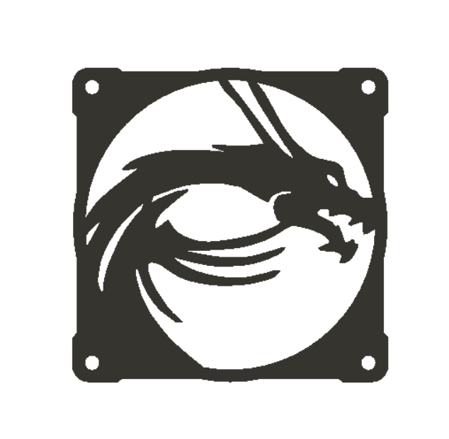 STL file Dragon cover fan 🐉 ・3D printable design to download・Cults