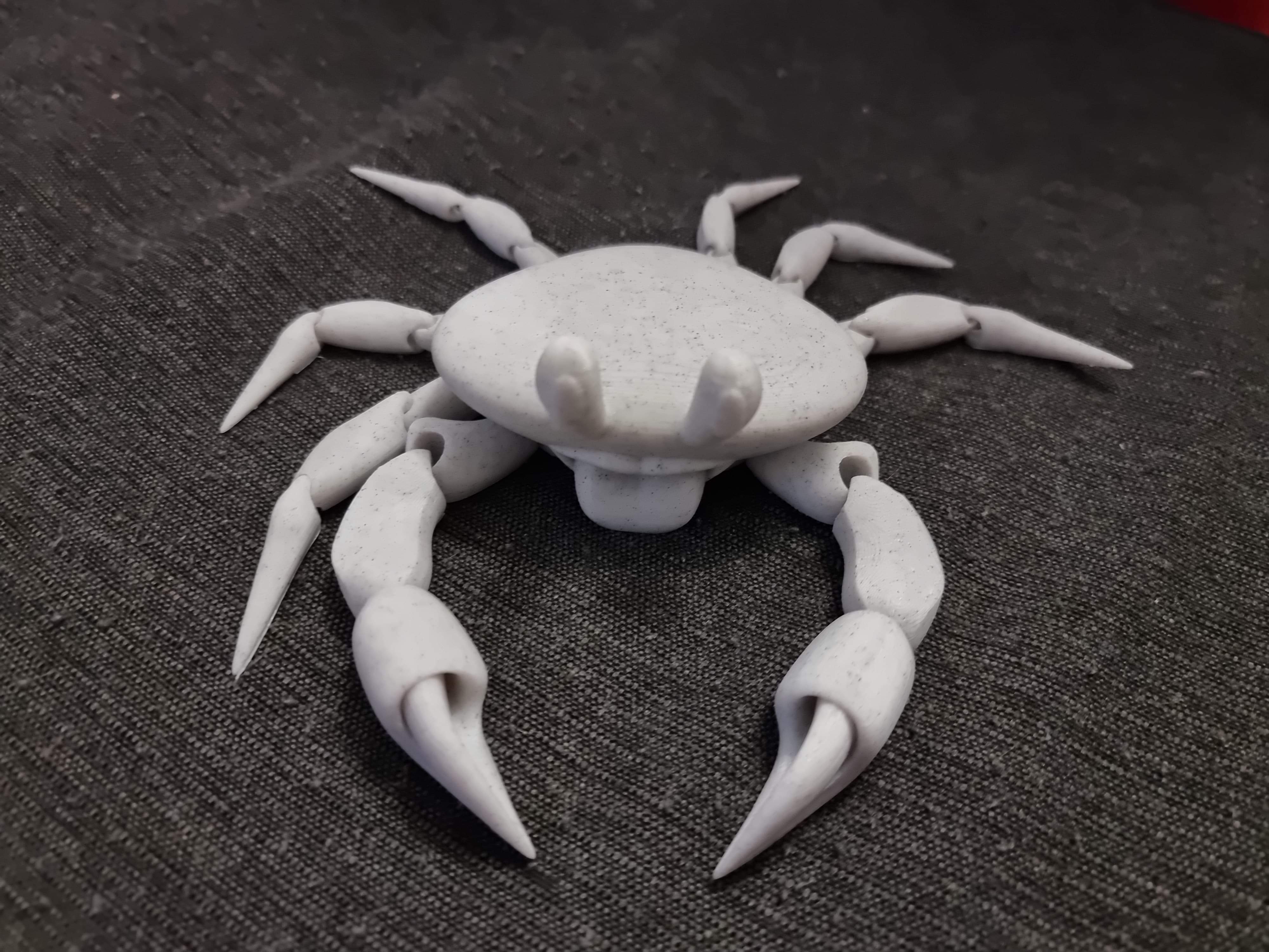 3D print flexi print crab smiling • made with Ender 5・Cults