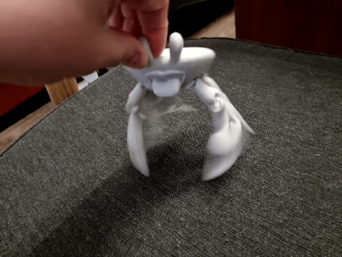 3D print flexi print crab smiling • made with Ender 5・Cults