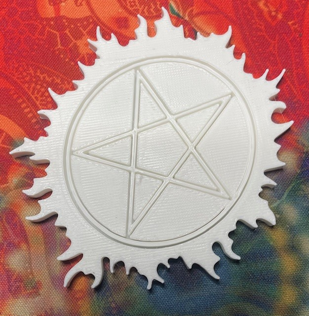 🧙‍♀️ Pentagram Alter Token・Free 3D File for ・Cults